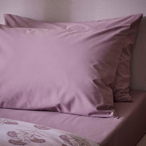 200 Thread Count Plain-Dye Fitted Sheet - Heather – DUSK