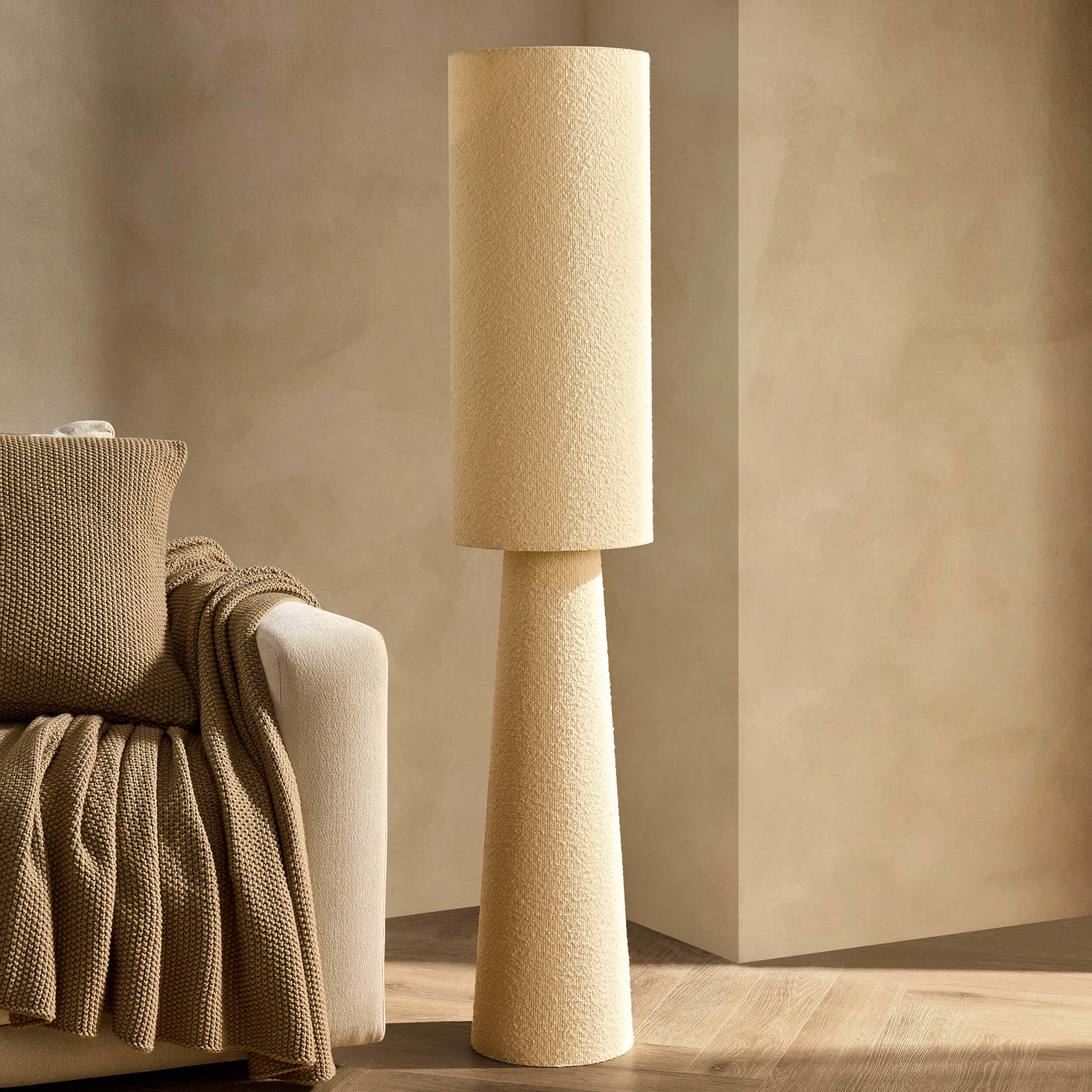Boucle Floor Lamp - Cream – DUSK