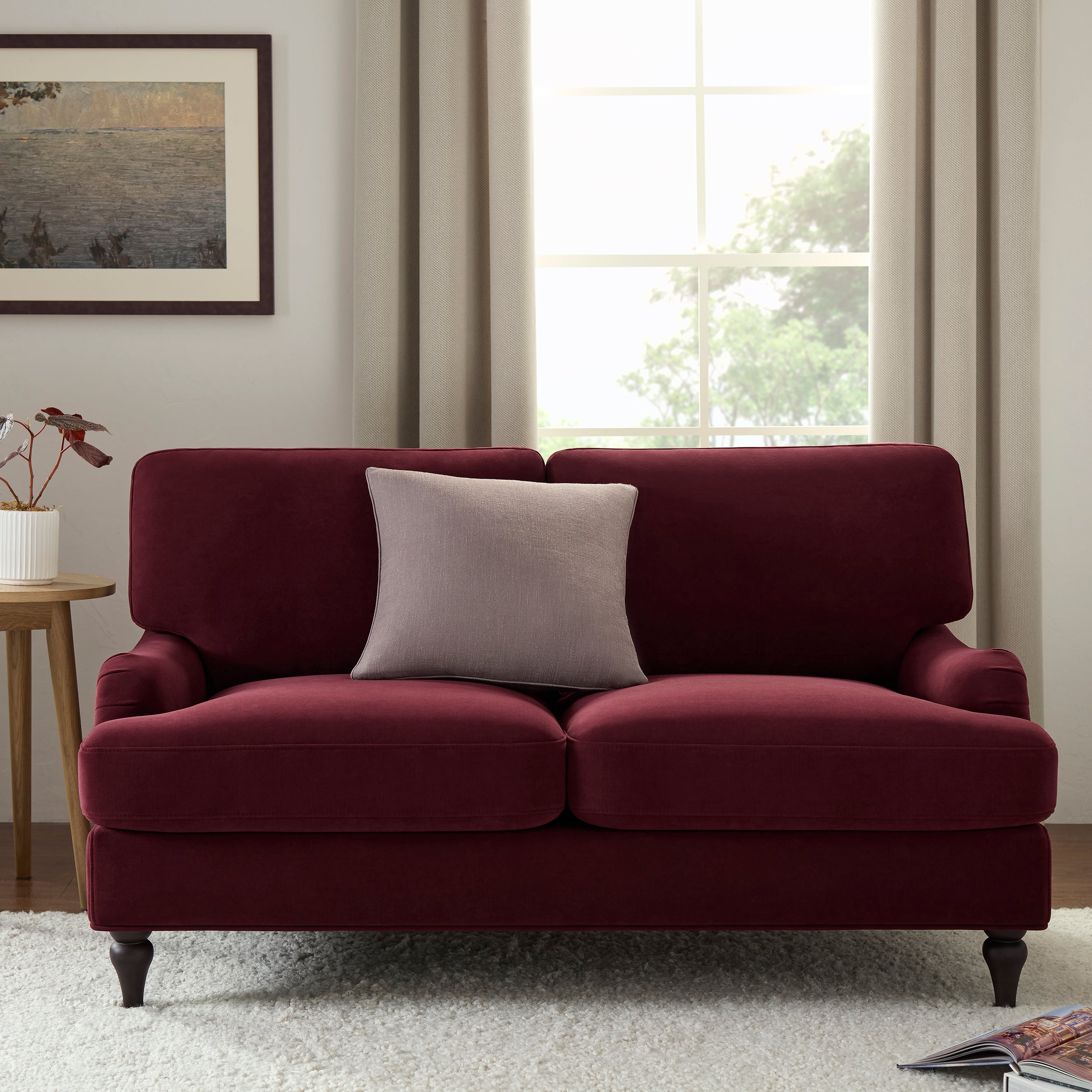 Hampshire 2 Seater Sofa - Berry – DUSK