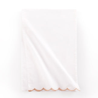 Amor Scallop Edge Table Runner - Pink Sand – DUSK