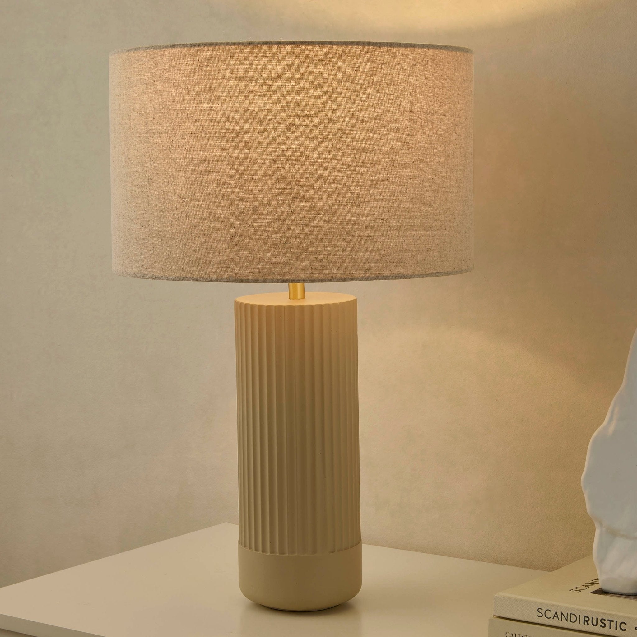 Ande Concrete Pillar Table Lamp - Natural – DUSK