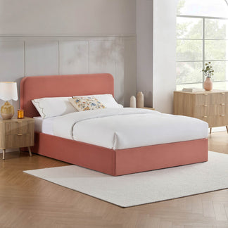 Ascot Ottoman Storage Bed - Apricot – DUSK