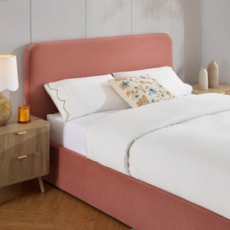 Ascot Ottoman Storage Bed - Apricot – DUSK