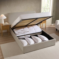 Ascot Ottoman Storage Bed - Natural – DUSK