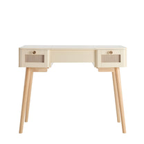 Aurelia Dressing Table Console with Mirror - Vintage Cream – DUSK