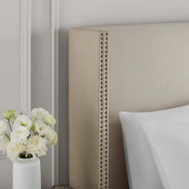 Austin Studded Ottoman Bed - Ecru – DUSK