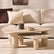 Azra Nesting Coffee Tables - Travertine Marble Effect – DUSK