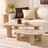 Azra Nesting Coffee Tables - Travertine Marble Effect – DUSK