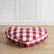 Beau Gingham Love Heart Dog Bed - White/Red – DUSK