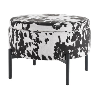 Bristol Pouffe - Cow Print – DUSK