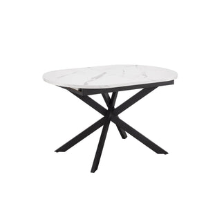 Brooke Oval Extendable 4-8 Seater Dining Table - Stone/Black – DUSK