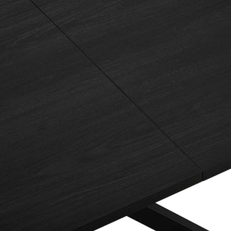 Brooke Rectangle Extendable 6-10 Seater Dining Table - Black – DUSK