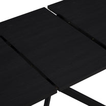 Brooke Rectangle Extendable 6-10 Seater Dining Table - Black – DUSK