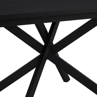 Brooke Rectangle Extendable 6-10 Seater Dining Table - Black – DUSK