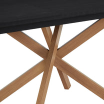Brooke Rectangle Extendable 6-10 Seater Dining Table - Black/Wood – DUSK