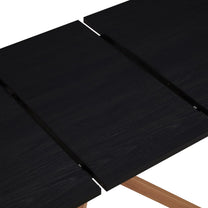Brooke Rectangle Extendable 6-10 Seater Dining Table - Black/Wood – DUSK
