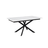 Brooke Rectangle Extendable 6-10 Seater Dining Table - Stone/Black – DUSK