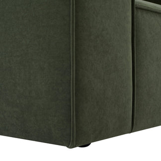 Brooklyn Large Left Hand L-Shape Sofa - Dark Olive – DUSK