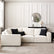 Brooklyn Small Left Hand L-Shape Sofa - Ivory – DUSK