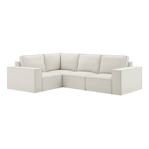Brooklyn Small Left Hand L-Shape Sofa - Ivory – DUSK