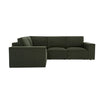 Brooklyn Small Left Hand L-Shape Sofa - Dark Olive – DUSK