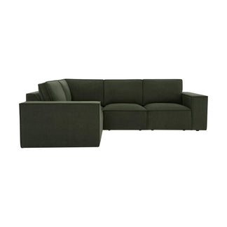 Brooklyn Small Left Hand L-Shape Sofa - Dark Olive – DUSK