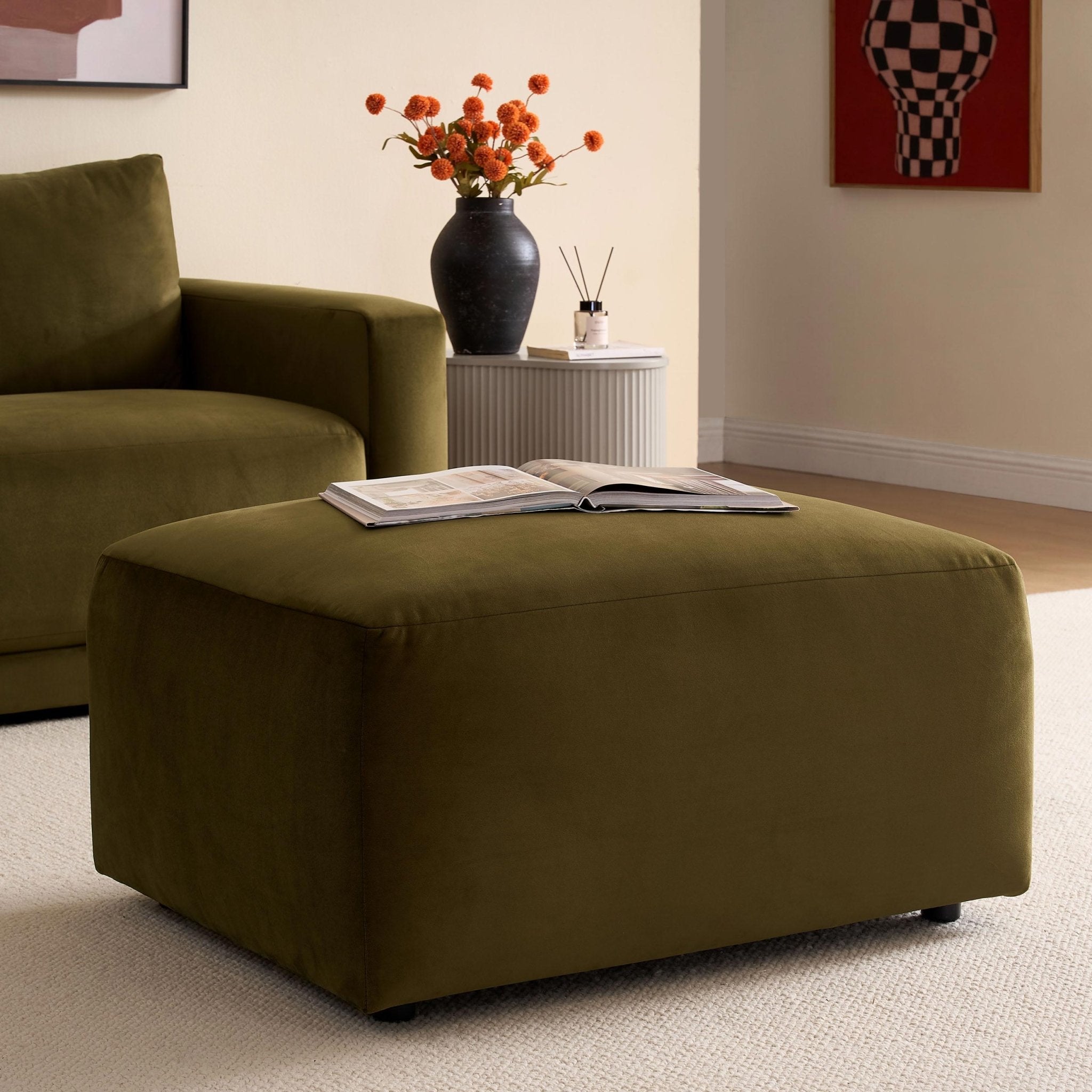 Chicago Pouffe - Rich Green – DUSK