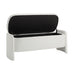 Didsbury Curved Storage Bench - Boucle Ivory – DUSK