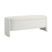Didsbury Curved Storage Bench - Boucle Ivory – DUSK