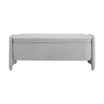 Didsbury Curved Storage Bench - Light Grey – DUSK