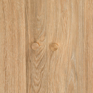 Dora 2 Door Wardrobe with Drawer - Light Wood – DUSK
