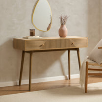 Dora Dressing Table Console - Light Wood – DUSK