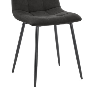 Eden Set Of 2 Dining Chairs - Velvet - Charcoal – DUSK