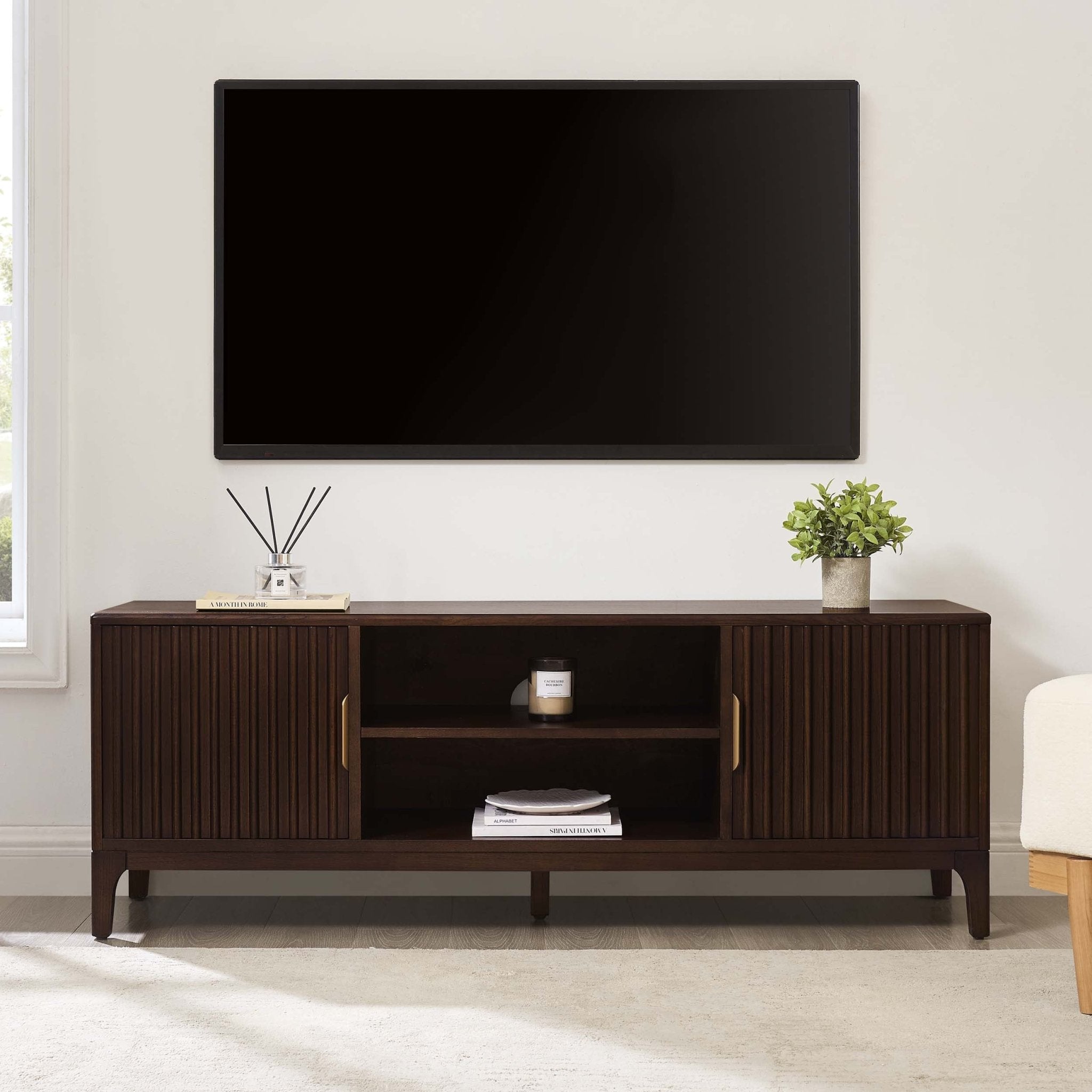 Elena Ash TV Unit - Walnut – DUSK