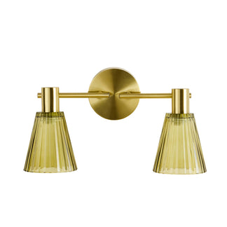 Ella Glass Conical Striped Wall Light - Green – DUSK