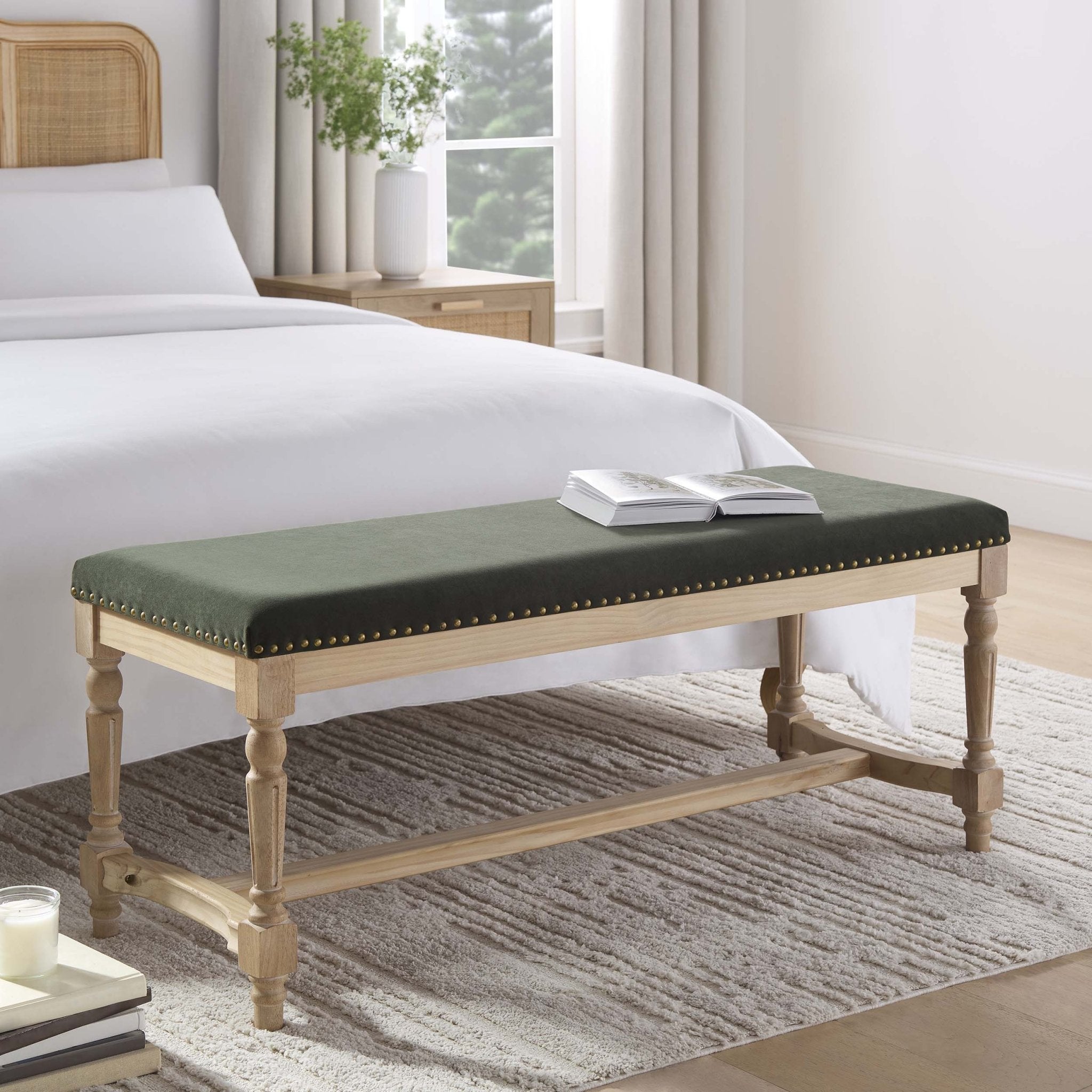 Emley Bench - Dark Olive – DUSK