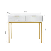 Evie Dressing Table Console - Taupe – DUSK