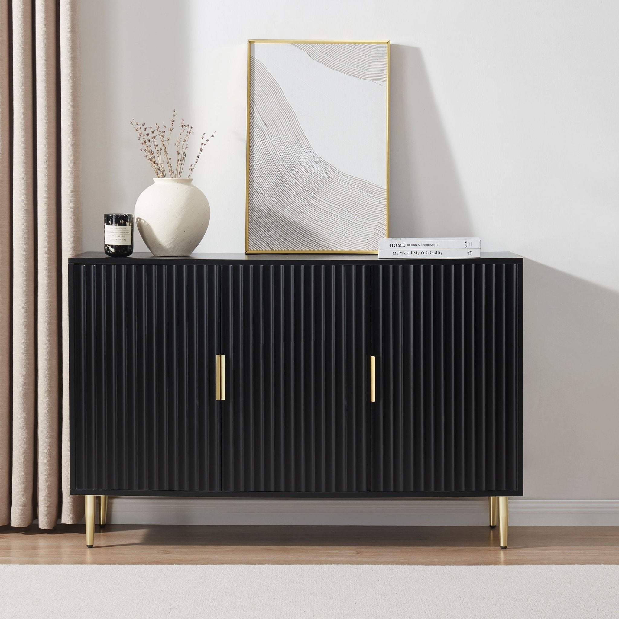 Evie Large Sideboard - Black – DUSK