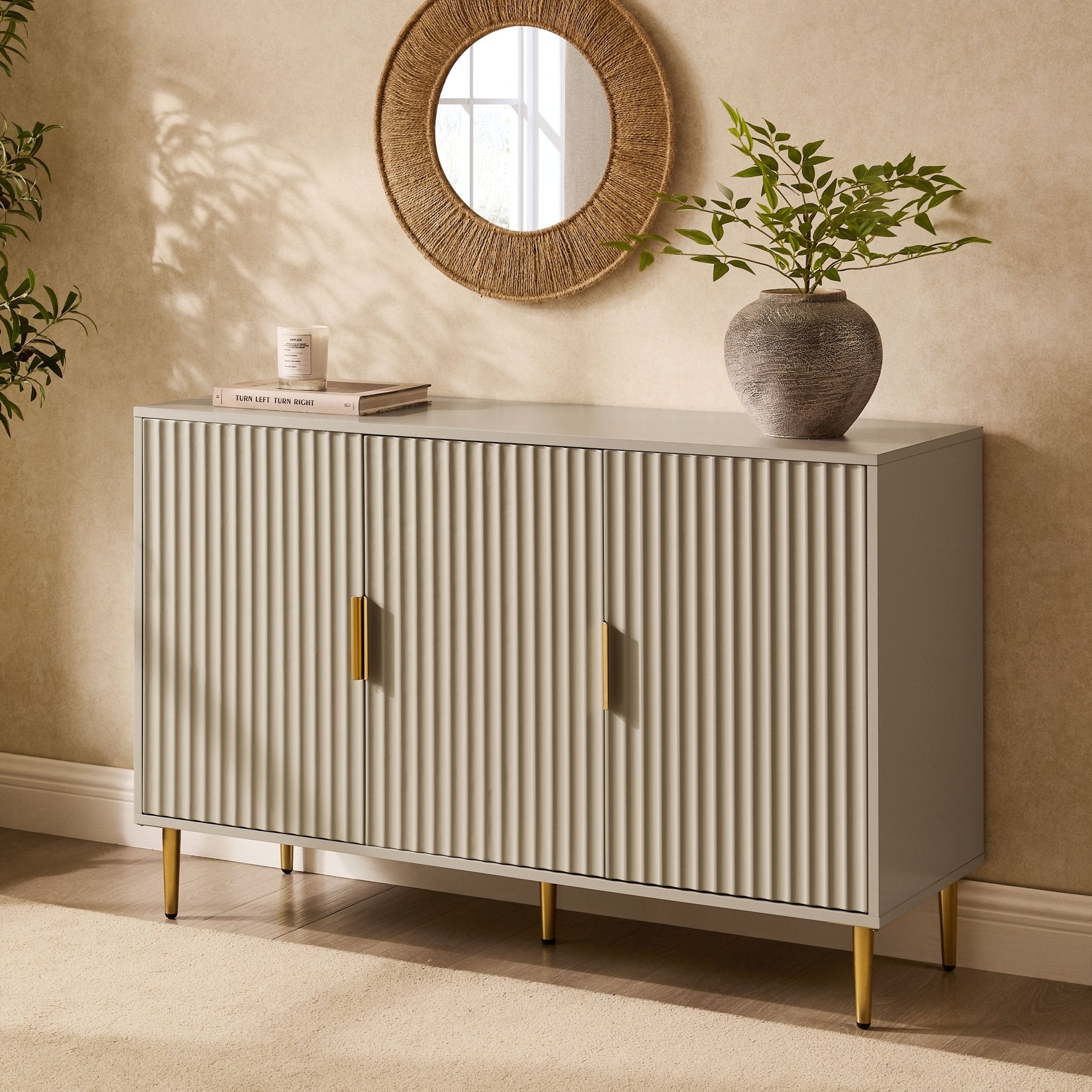 Evie 3 Door Sideboard - Taupe – DUSK