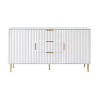 Evie Sideboard with Drawers - Warm White – DUSK