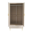 Evie 2 Door Wardrobe with Drawers - Taupe – DUSK