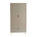 Evie 2 Door Wardrobe with Drawers - Taupe – DUSK