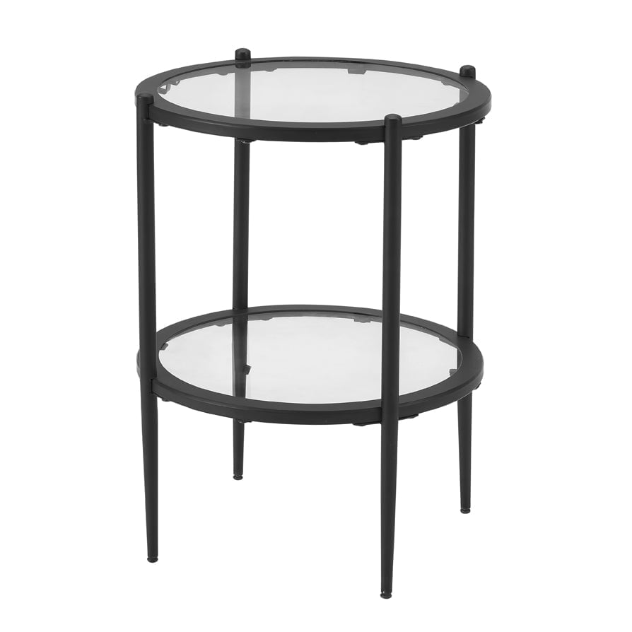 Glass Round Side Table – DUSK