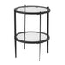 Glass Round Side Table - Black – DUSK