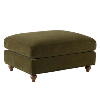 Hampshire Pouffe - Chenille Olive – DUSK
