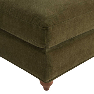 Hampshire Pouffe - Chenille Olive – DUSK