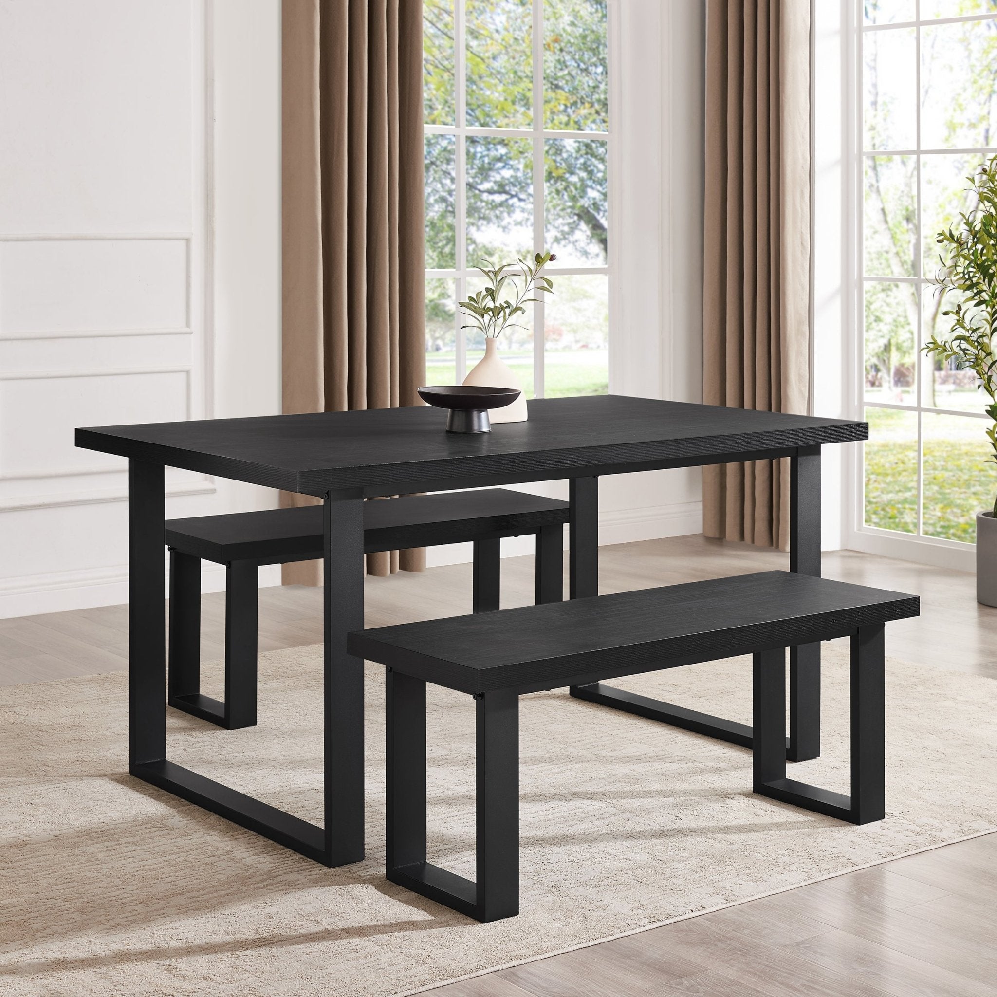 Harper 4-6 Seater Dining Table - Black – DUSK