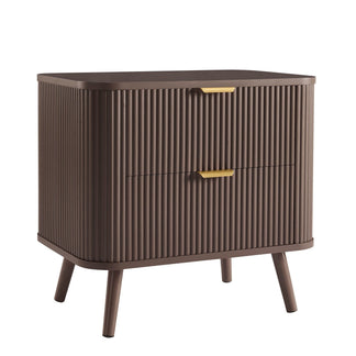 Hattie 2 Drawer Bedside Table - Mocha – DUSK