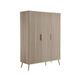 Hattie 3 Door Wardrobe - Taupe – DUSK