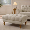 Hebden Pouffe - Cream Linen – DUSK